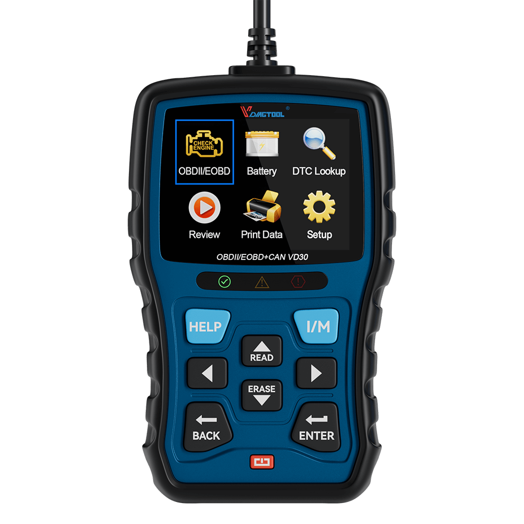 VDIAGTOOL VD30 OBD2 Scanner – Full-System Car Code Reader with 10 Test ...